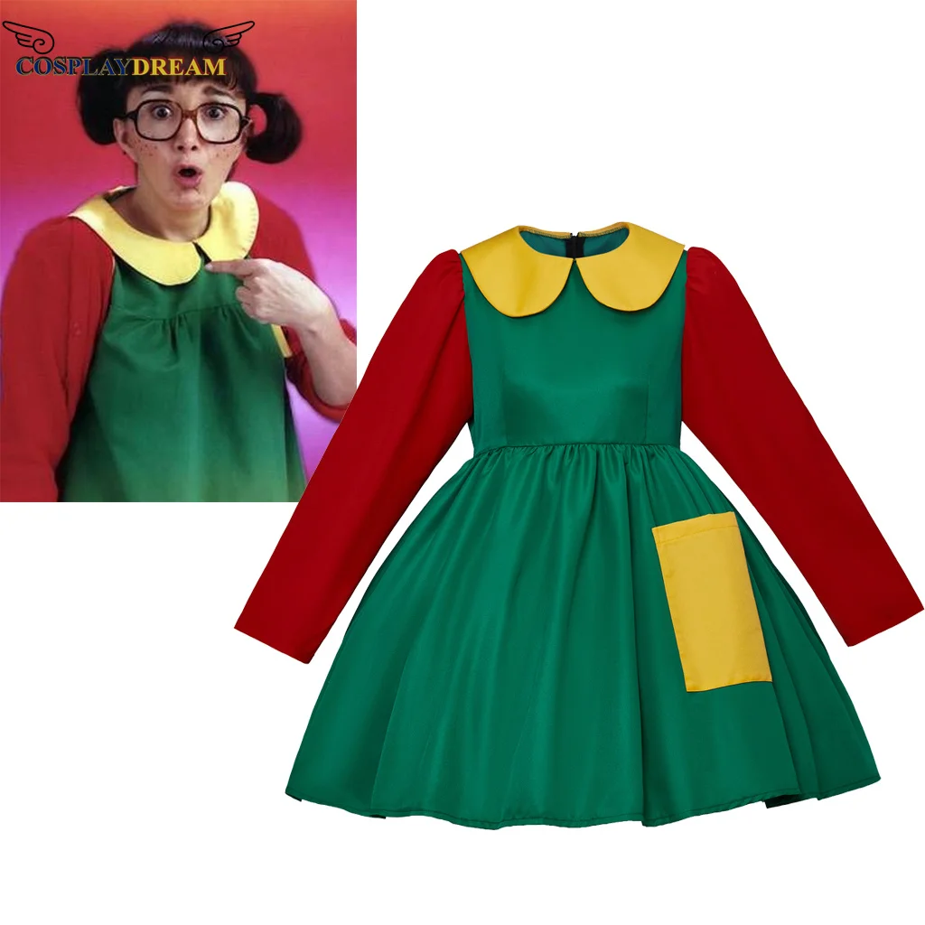 (En stock) Disfraz de La Chilindrina, vestido de cosplay de la película ...