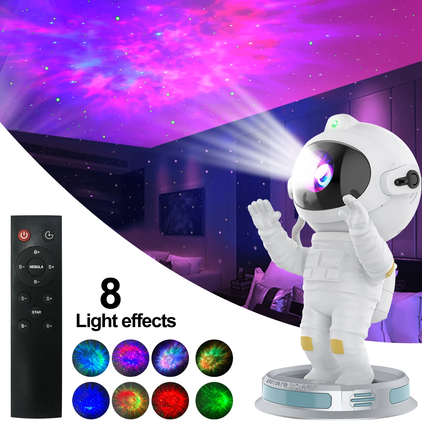 New-Galaxy-Astronaut-Starry-Projector-Night-Light-LED-Star-Sky-Nebula ...