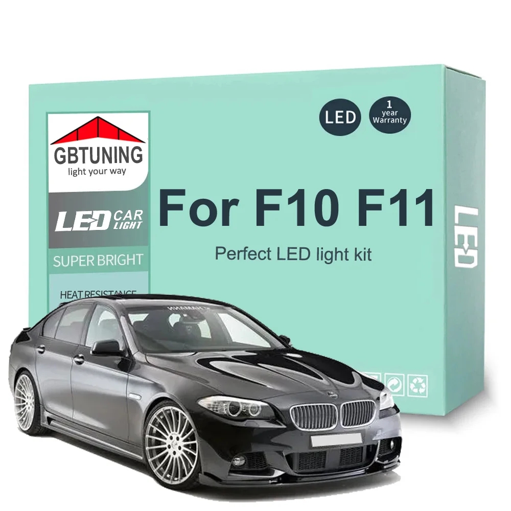20Pcs Canbus LED Interior Light Bulb Kit For BMW 5 series M5 F10 F11 ...