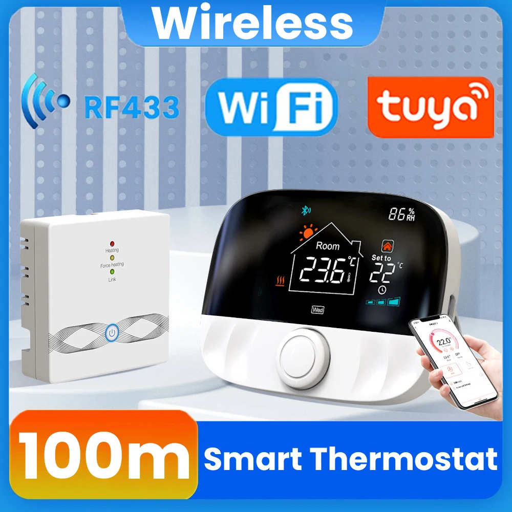 RF433-Wireless-Thermostat-Wifi-Programmable-Temperature-Controller-For ...