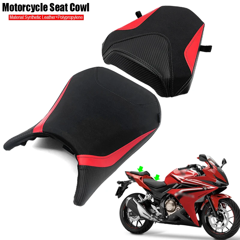 Motorcycle Front Rear Driver Seat Passenger Pillion Cover Fit For ...