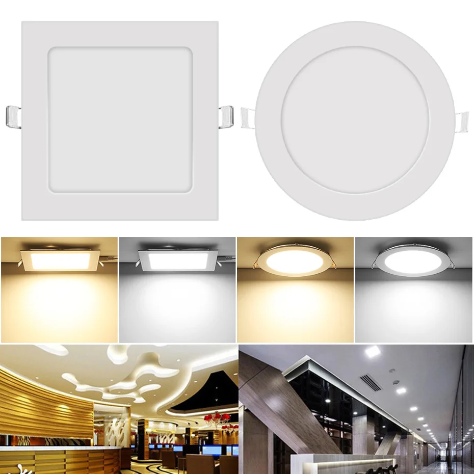 Ultra Thin Led Panel Downlight 15w Square | Leds Downlight Ceiling ...