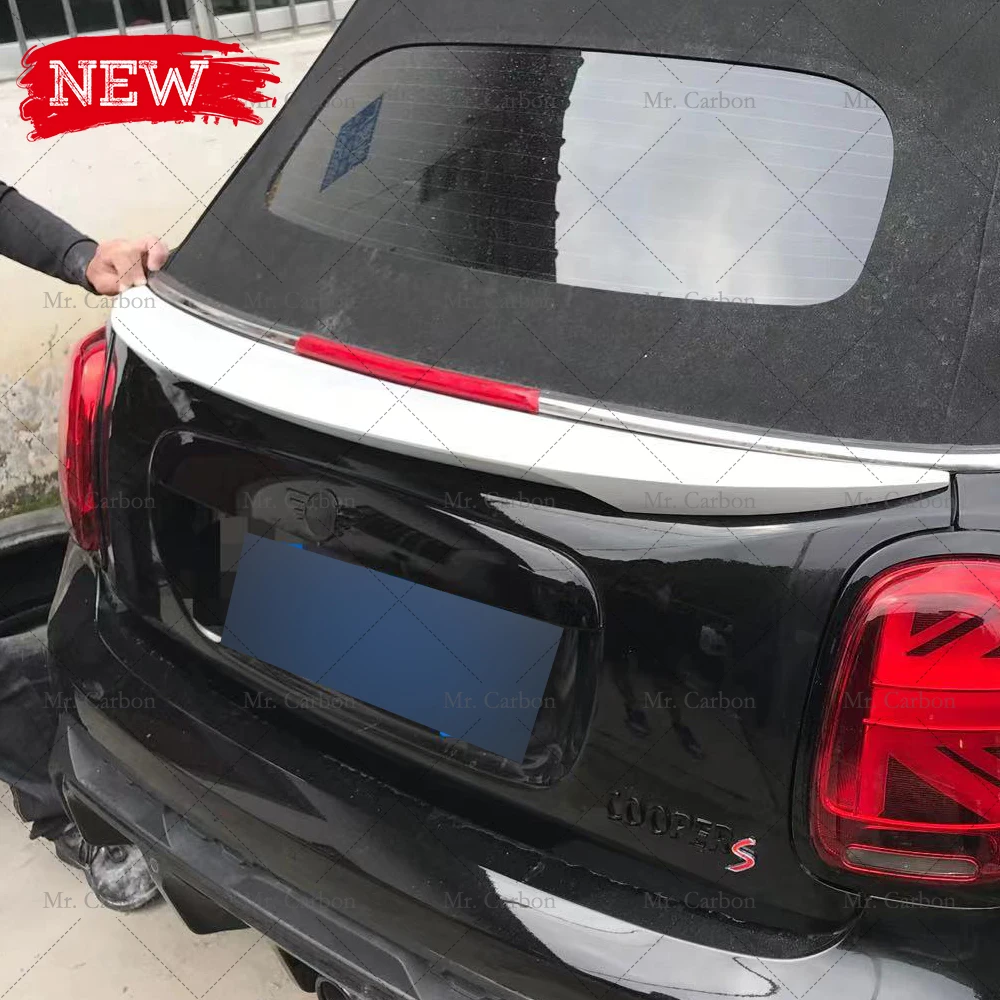 WING-FOR-MINI-F57-CONVERTIBLE-COOPER-S-JCW-CARBON-FIBER-MIDDLE-SPOILER ...