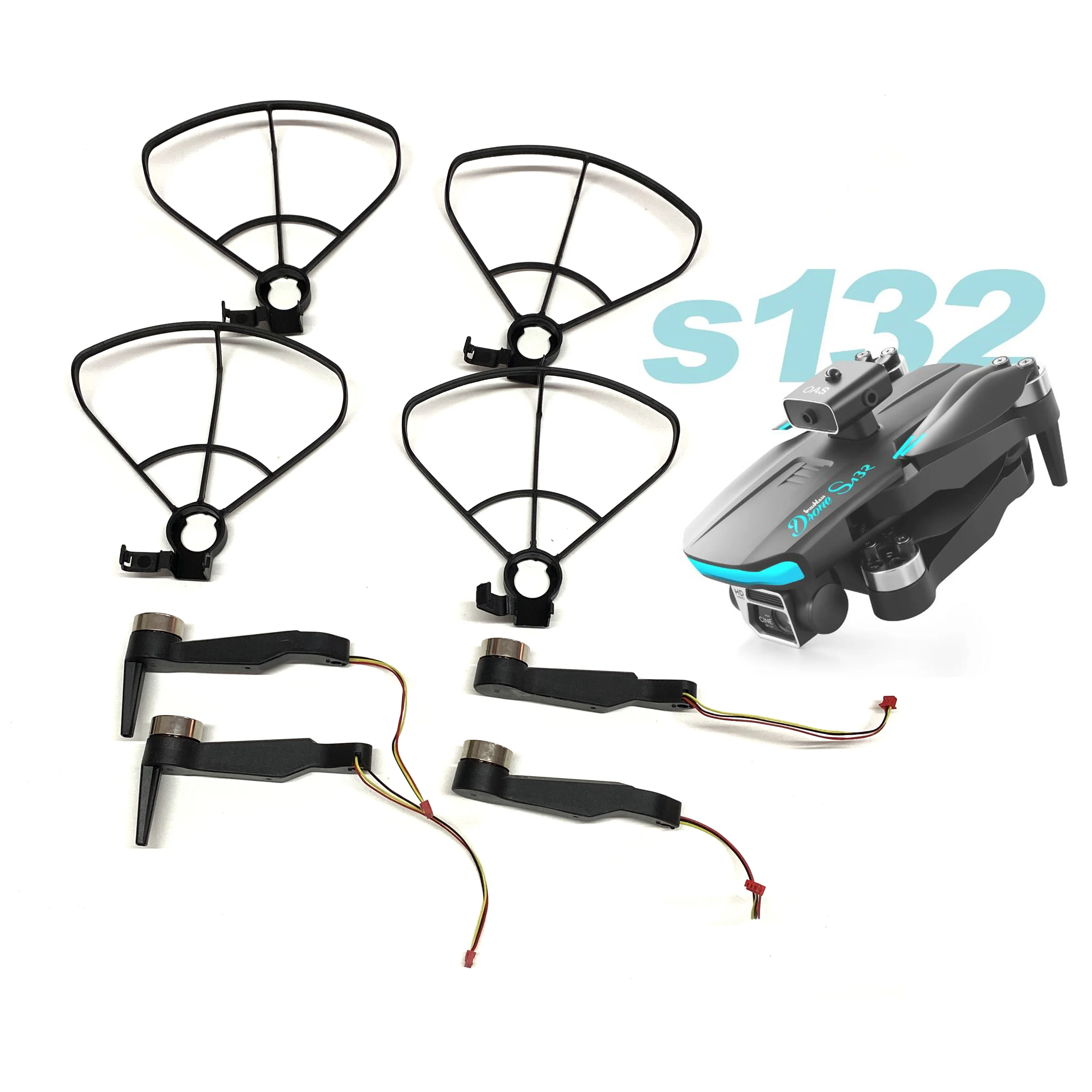S132 Mini Drone Blades Parts S132PRO GPS Brushless Motor Arms Propeller ...