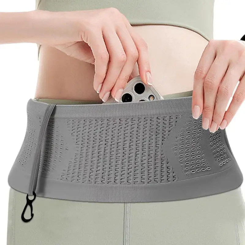 Multifunctional-Knit-Breathable-Concealed-Waist-Bag-Slim-Thin-Waist ...