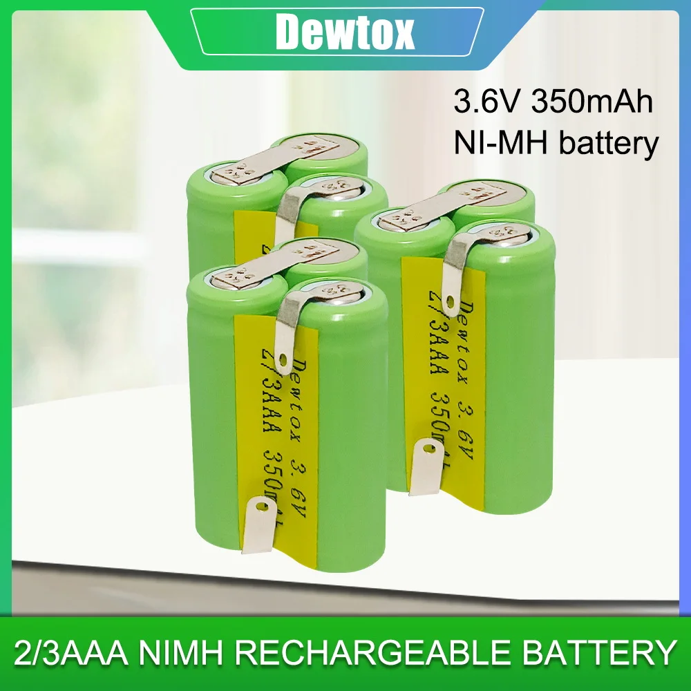 3-6V-2-3AAA-350mAh-Ni-MH-Rechargeable-Battery-With-Welding-3-Battery-2 ...