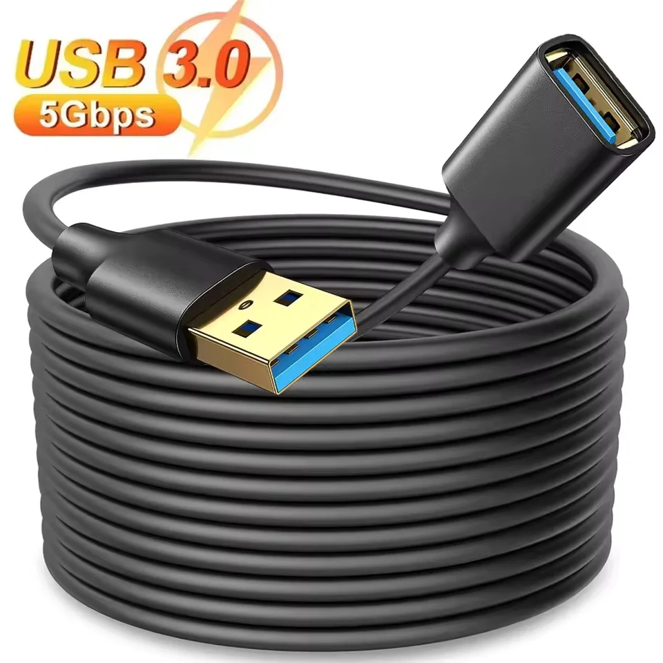 USB 3.0 Extension Cable For Smart TV PS4 Xbox High Speed Data Sync ...