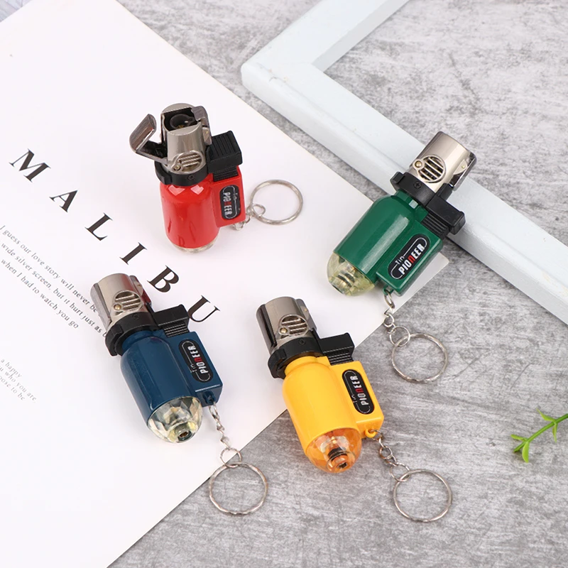 1Pc-Windproof-Jet-Flame-Butane-Gas-Refillable-Lighter-No-Gas-BBQ-Flame ...