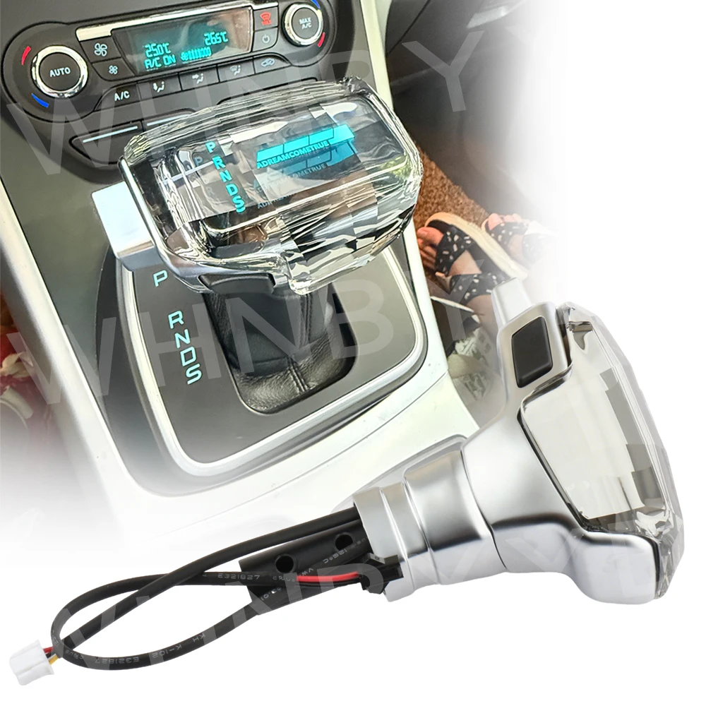 LED Crystal Gear Shift Knob For Ford Kuga Escape Mondeo Fusion Ecosport ...