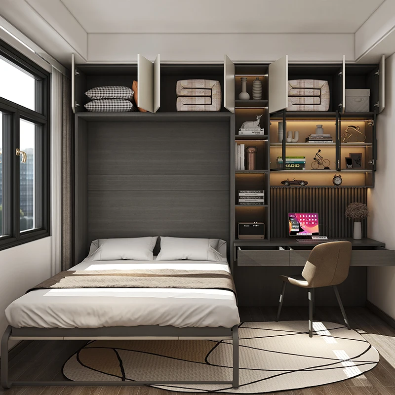 Horizontal-Folding-Away-Fold-out-Space-Saving-Study-Wall-Murphy-Bed ...