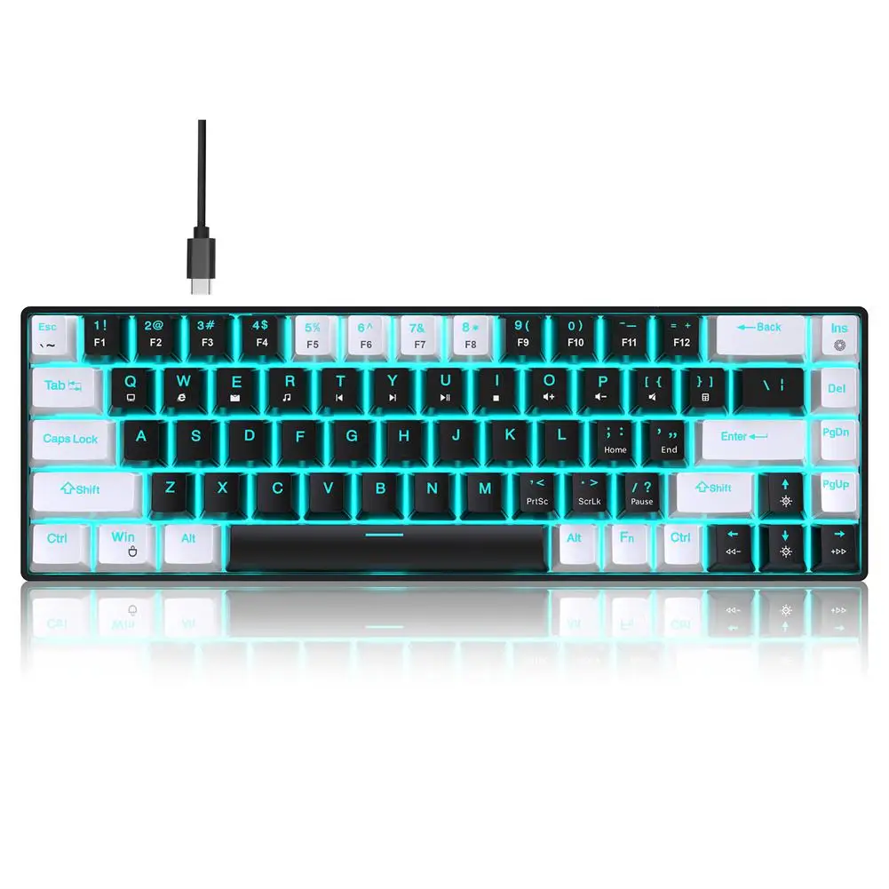 V800-Mechanical-Gaming-Keyboard-LED-Backlit-Compact-68-Keys-Mini-Wired ...
