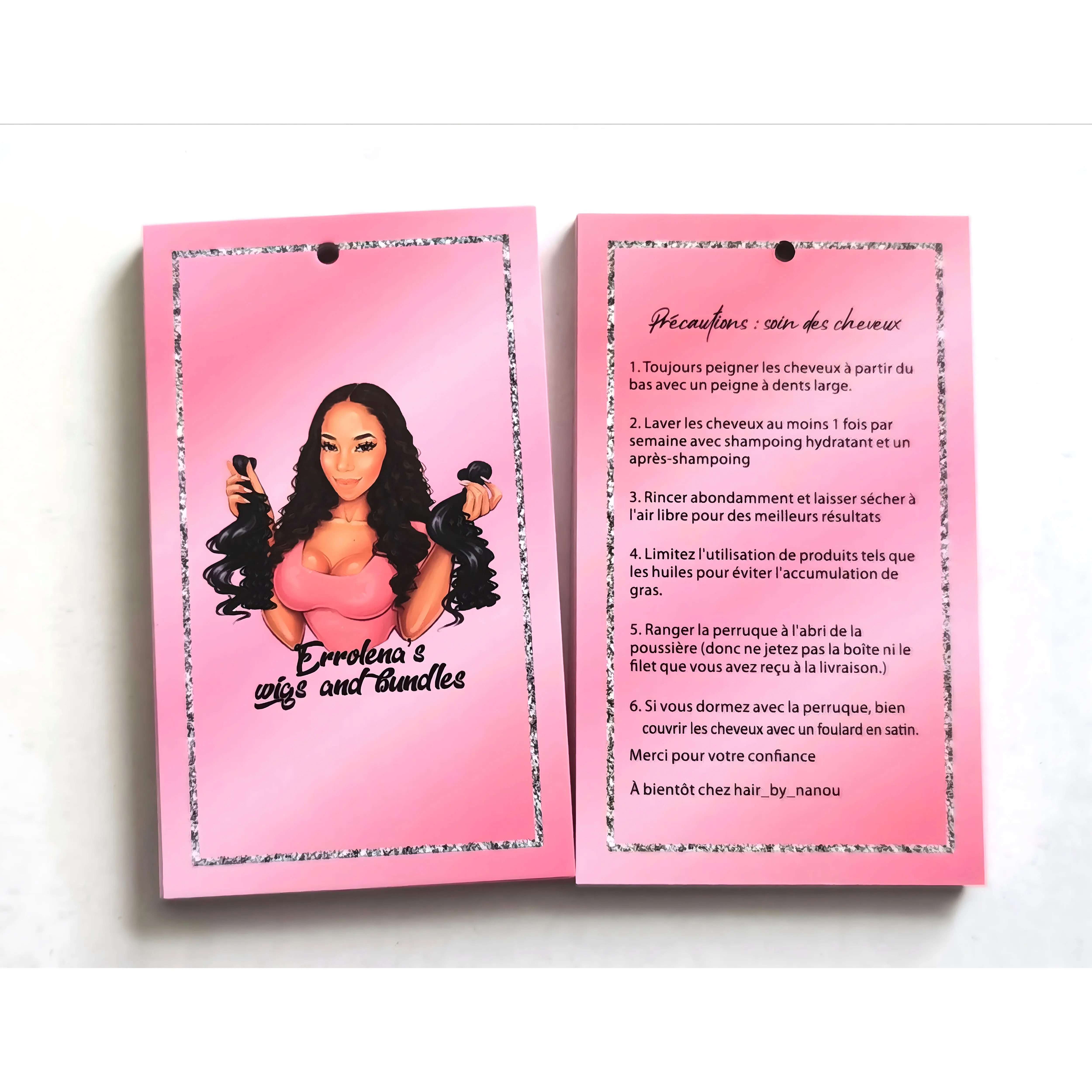 Customized-200pcs-personalized-logo-paper-hang-tags-for-wig-labels-and ...