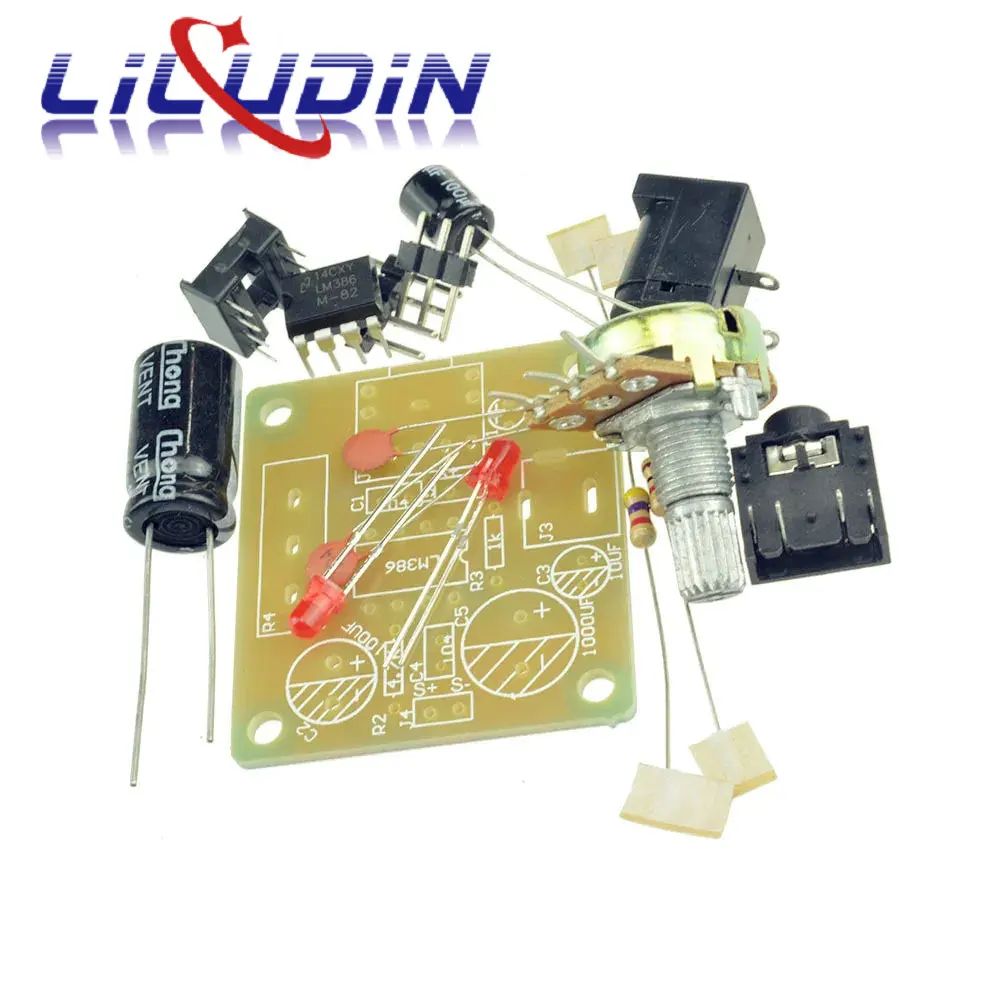 LM386-MINI-Amplifier-Board-DIY-Kit-3V-12V-Power-Amplifier-Suit ...