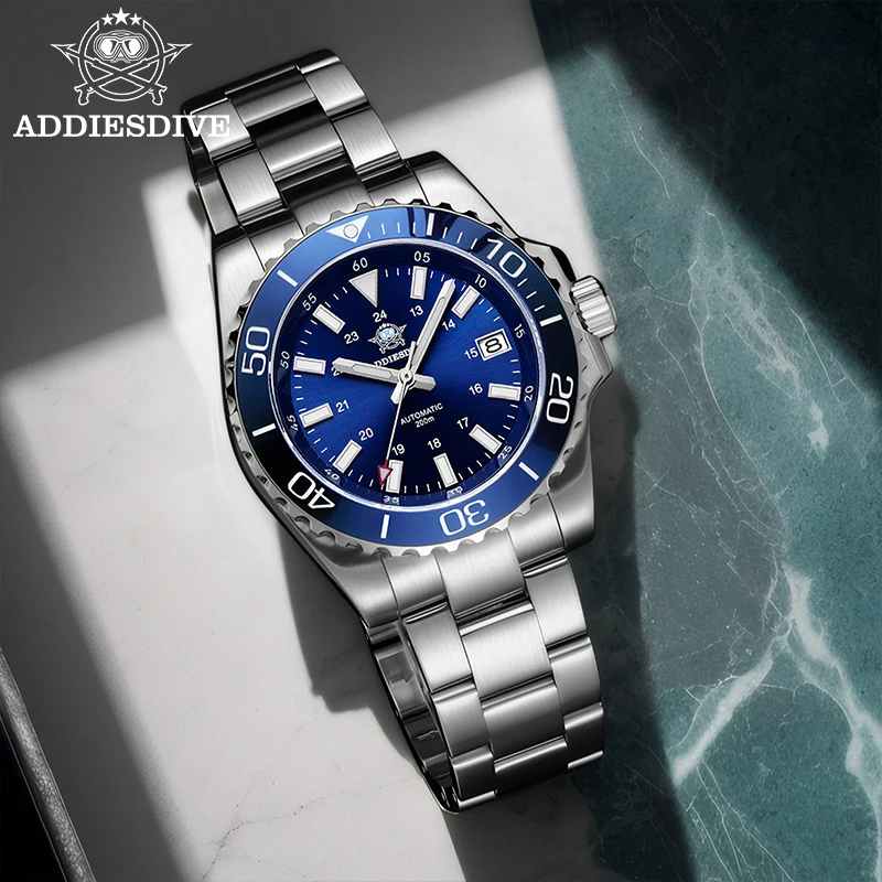ADDIESDIVE Business Waterproof Sapphire Automatic Mechanical Watch ...