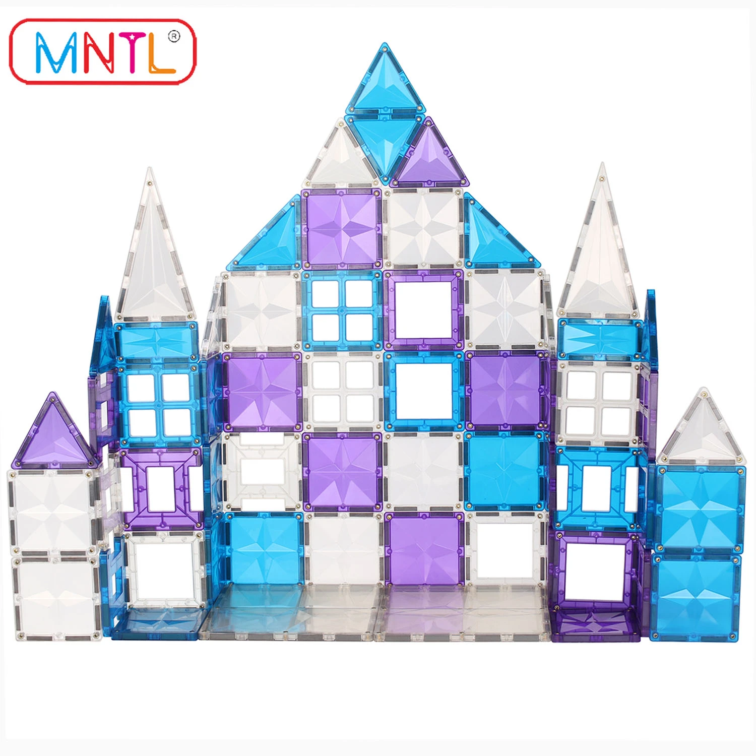 Mntl 120pcs Magnetic Tiles Building Toys Set Stem Educational Toy ...