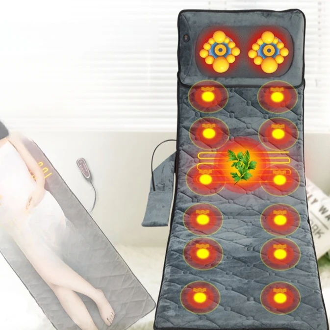 Full-Body Massage Mattress, Heated Neck and Shoulder Massager ...