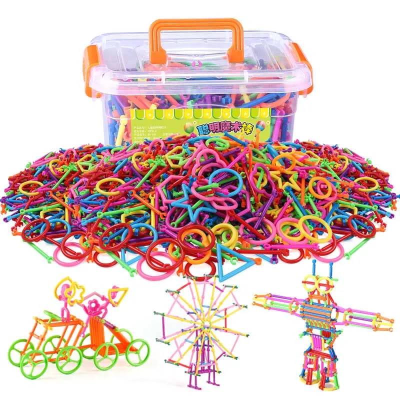370-1680Pcs-Assembled-Building-Blocks-DIY-Magic-Smart-Stick-Blocks ...