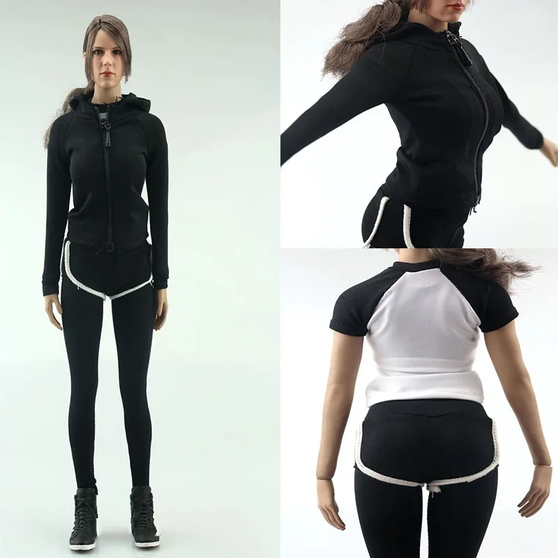 FA007 1/6 Female Soldier Fashionable Minimalist Slimming Yoga Top ...