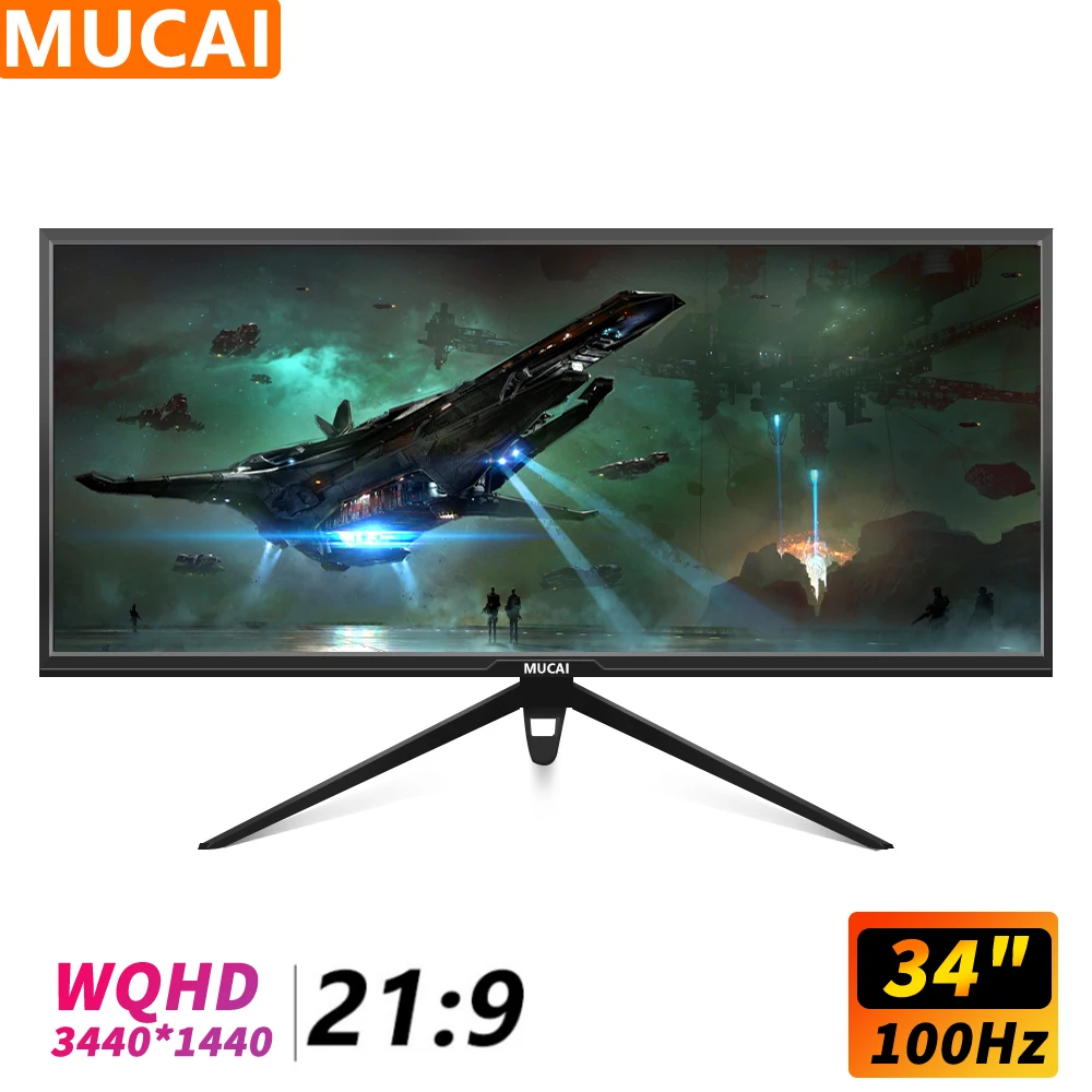 MUCAI-34-Polegada-Monitor-100Hz-WQHD-Desktop-21-9-Tela-Larga-LED-Game ...