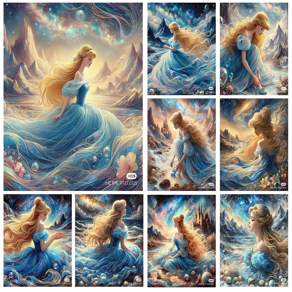 Disney-Princess-Diamond-Painting-Kit-with-Diamond-Embroidery-Handmade ...