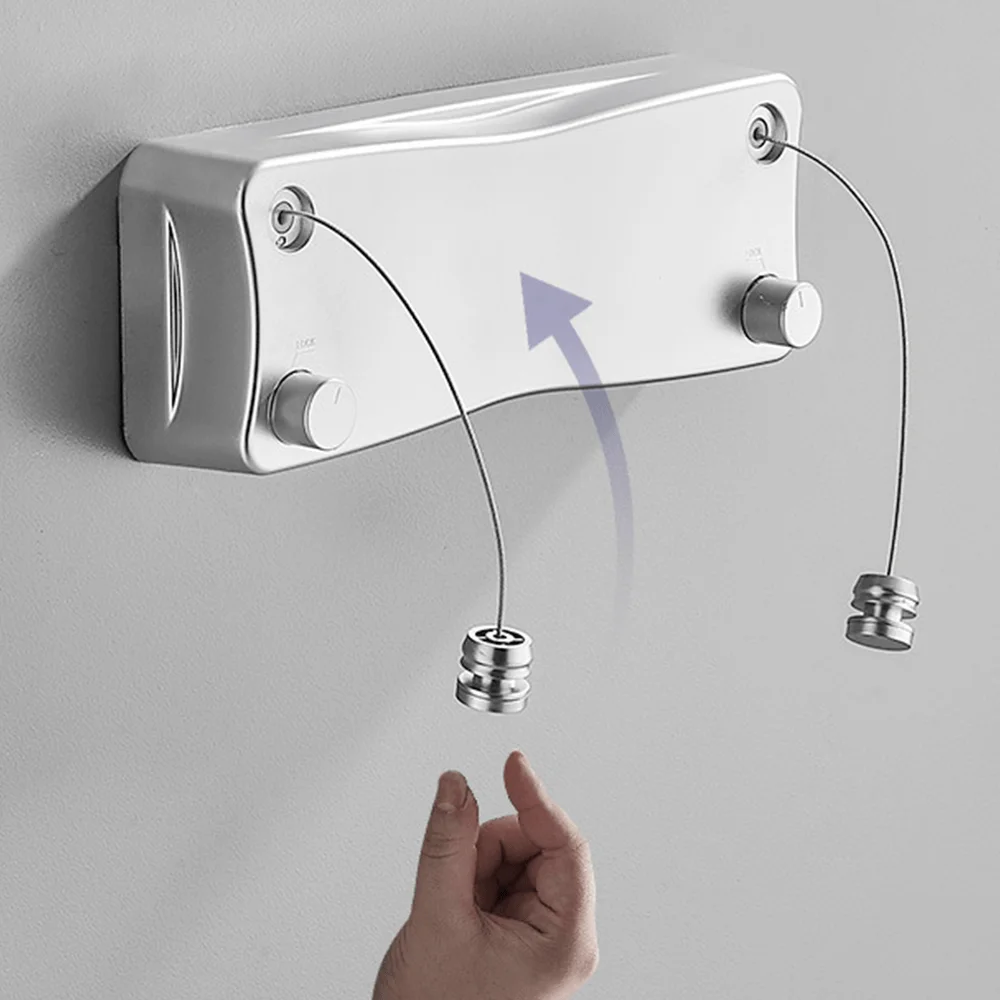 5.2M Retractable Clothesline Retractable Bathroom Accessories Drying ...