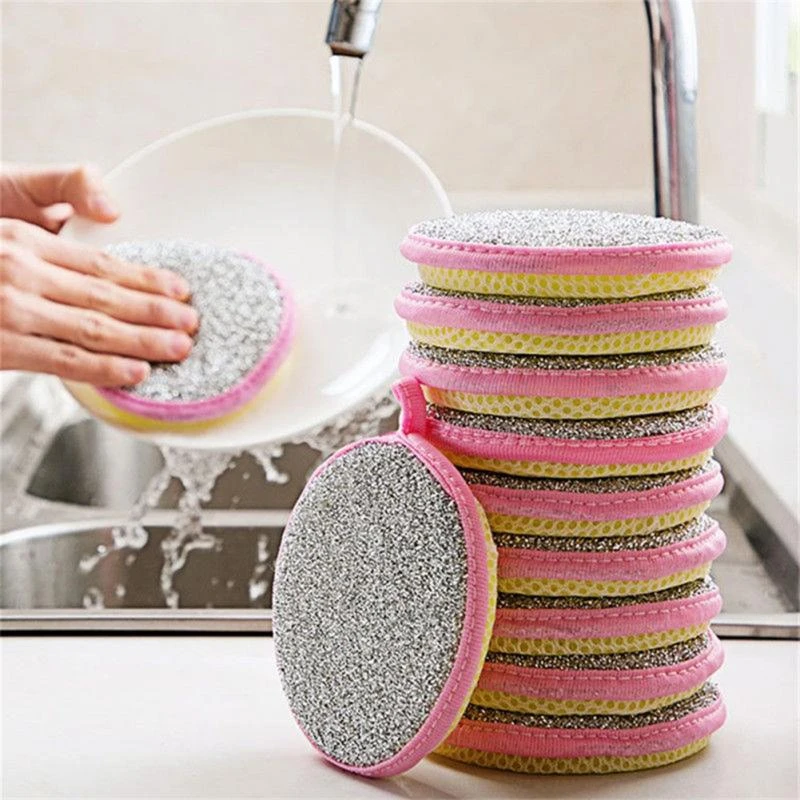 Kitchen Accessories Cleaning Tools | Double Side Dishwashing Sponge ...
