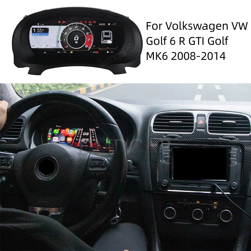 For-Volkswagen-VW-Golf-6-R-GTI-Golf-MK6-2008-2014-Car-LCD-Dashboard ...