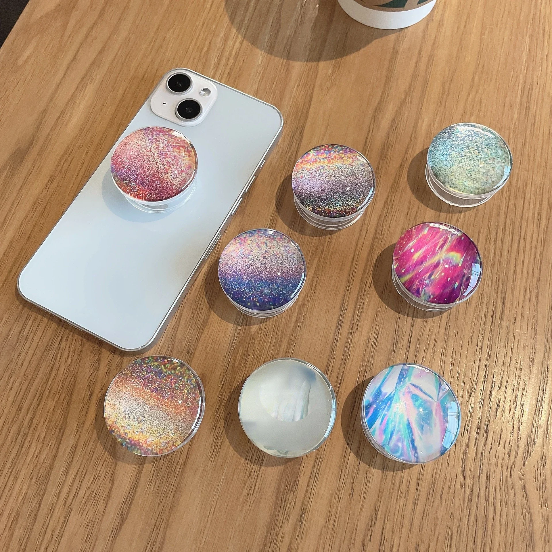 3D Crystal Phone Holders Popular Socket Expanding FInger Grip Stand ...