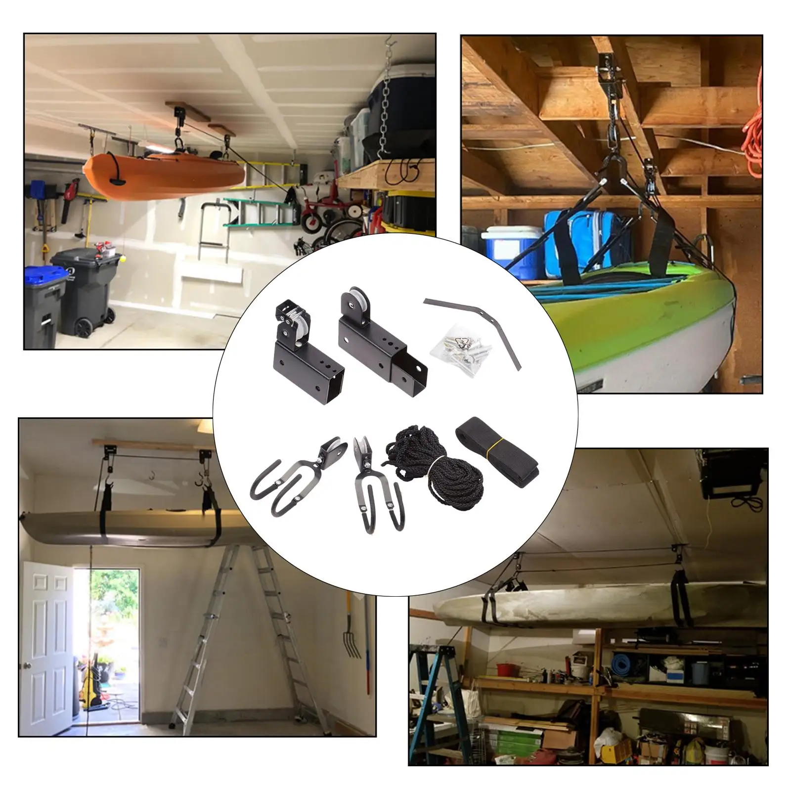 Hoist With Garage Shelving Ideas