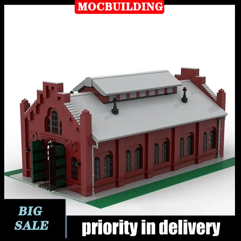 MOC-City-locomotiva-House-Engine-Room-Model-Assembly-Building-Block ...