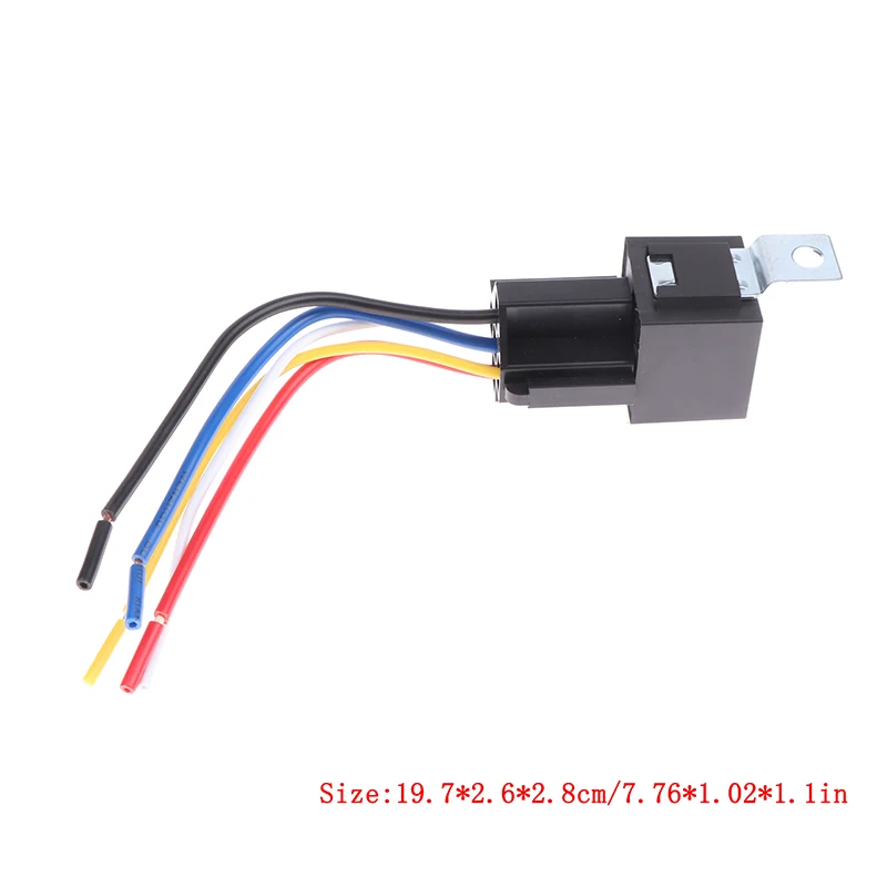 12V 40A Car Truck Auto Automobile Automotive Relay With 5 Pin Socket 5 ...