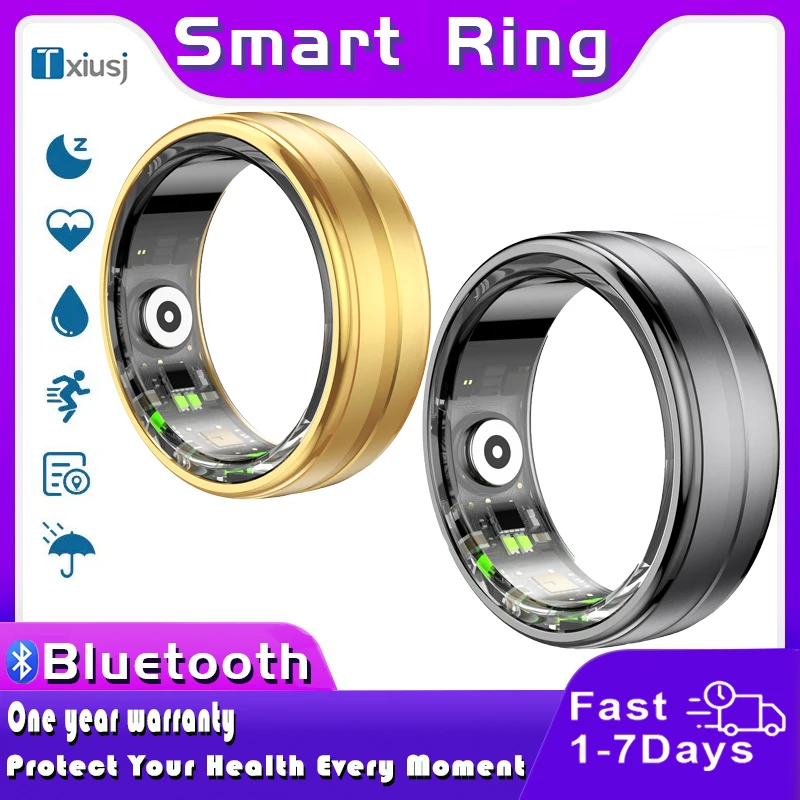 Smart-Ring-R06-Gesundheits-monitor-Blutdruck-Schlaf-Herzfrequenz-wasserdicht-Smart-Ringe-mehrere ...