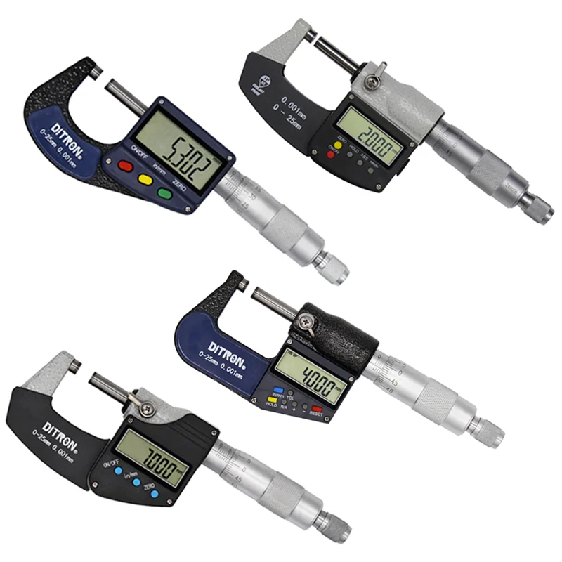 DITRON-0-001mm-digital-electronic-outside-micrometer-0-25mm-with-Extra ...
