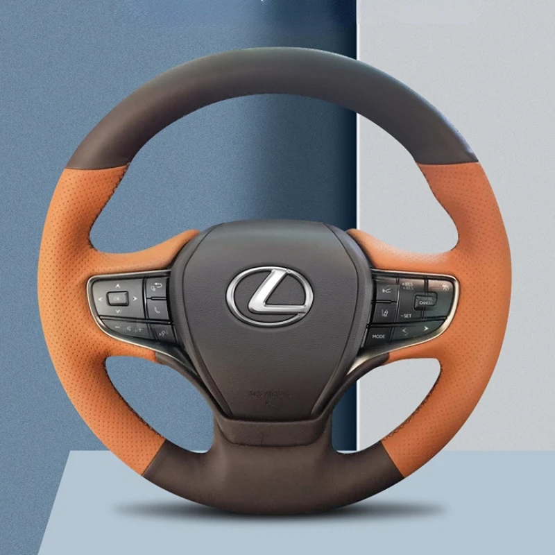 Private-customized-leather-hand-sewn-steering-wheel-cover-For-Lexus ...