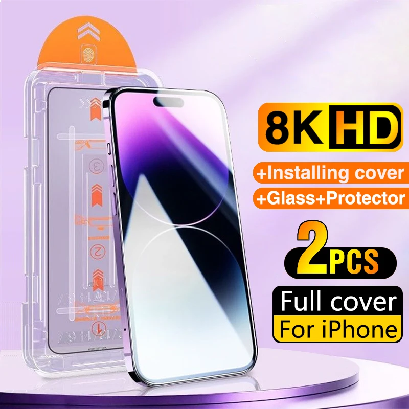 2PCS-New-Upgrade-Dust-Free-Installation-Cover-Screen-Protector-For ...