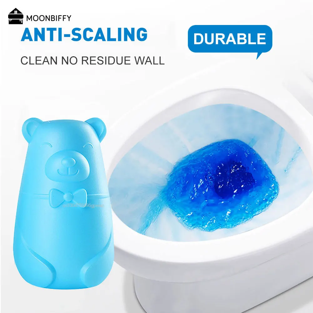 Cute-Bear-Blue-Bubble-Toilet-Cleaner-Deodorant-Toilet-Bowl-Magic ...