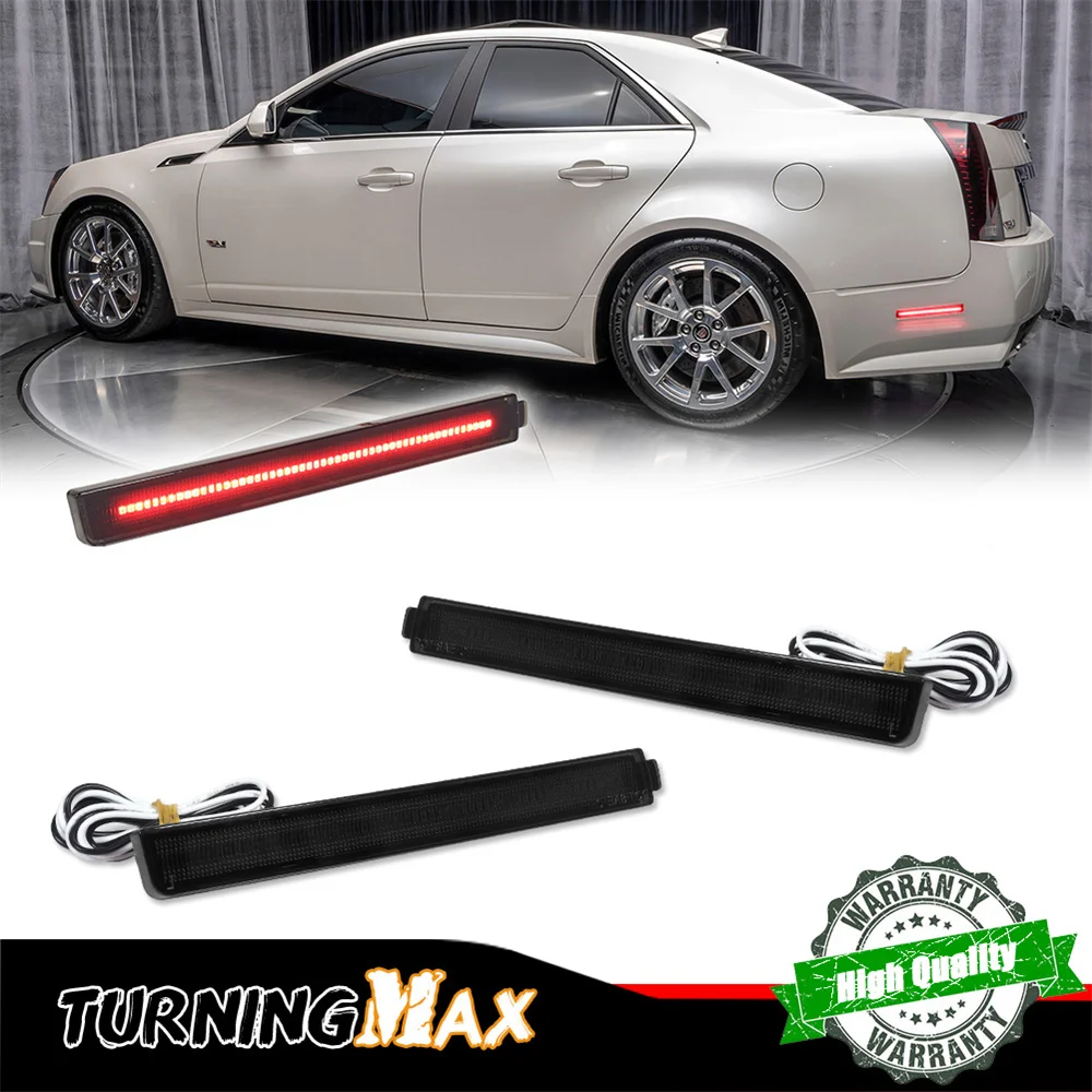 Red LED Car Rear Bumper Side Marker Reflectors Lights Parking Lights ...