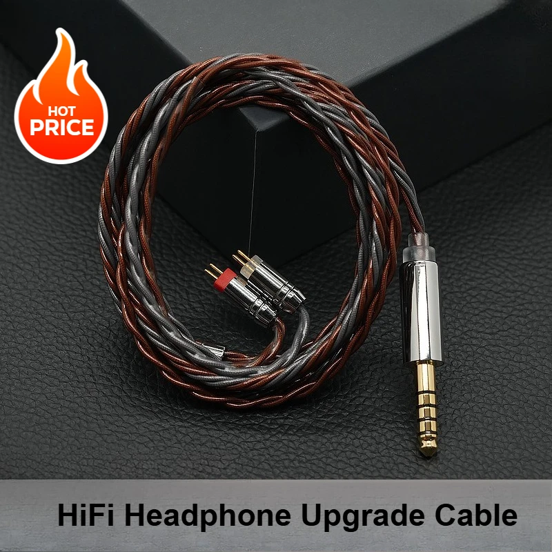 New HIFI Headphone Upgrade Cable 3.5mm Plug MMCX/0.78MM/2PIN Dual Pin ...