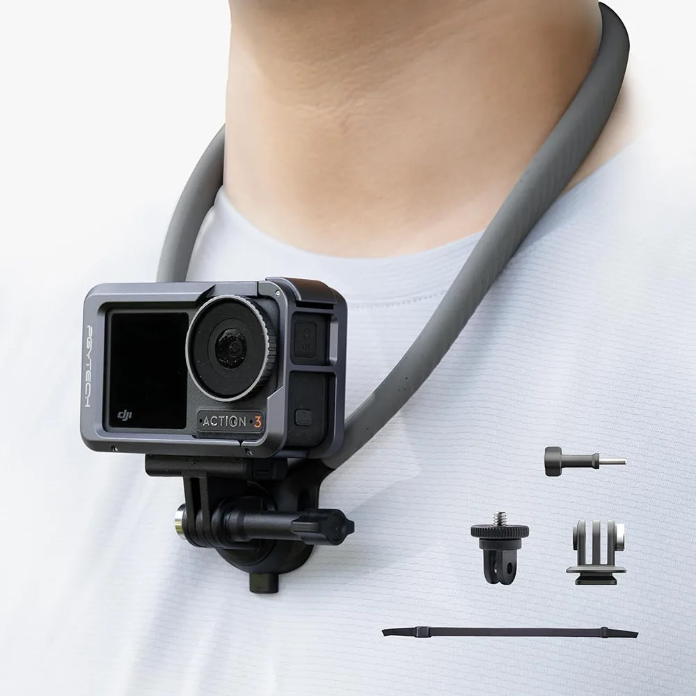 PGYTECH-POV-Neck-Mount-For-DJI-OSMO-Action-4-3-Gopro-Hero-12-11-10 ...