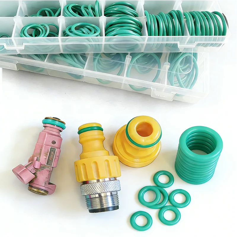 FKM Green O-Ring Kit Fluorocarbon Oring for Car Engine Cylinder ...