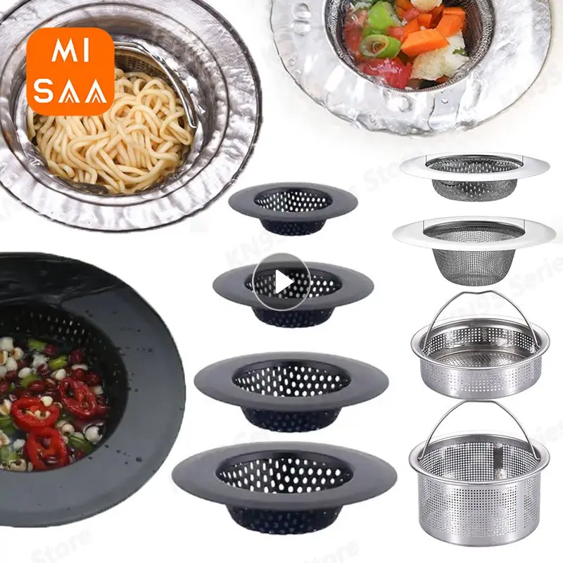 Kitchen-Sink-Filter-Stainless-Steel-Mesh-Sink-Strainer-Filter-Bathroom ...