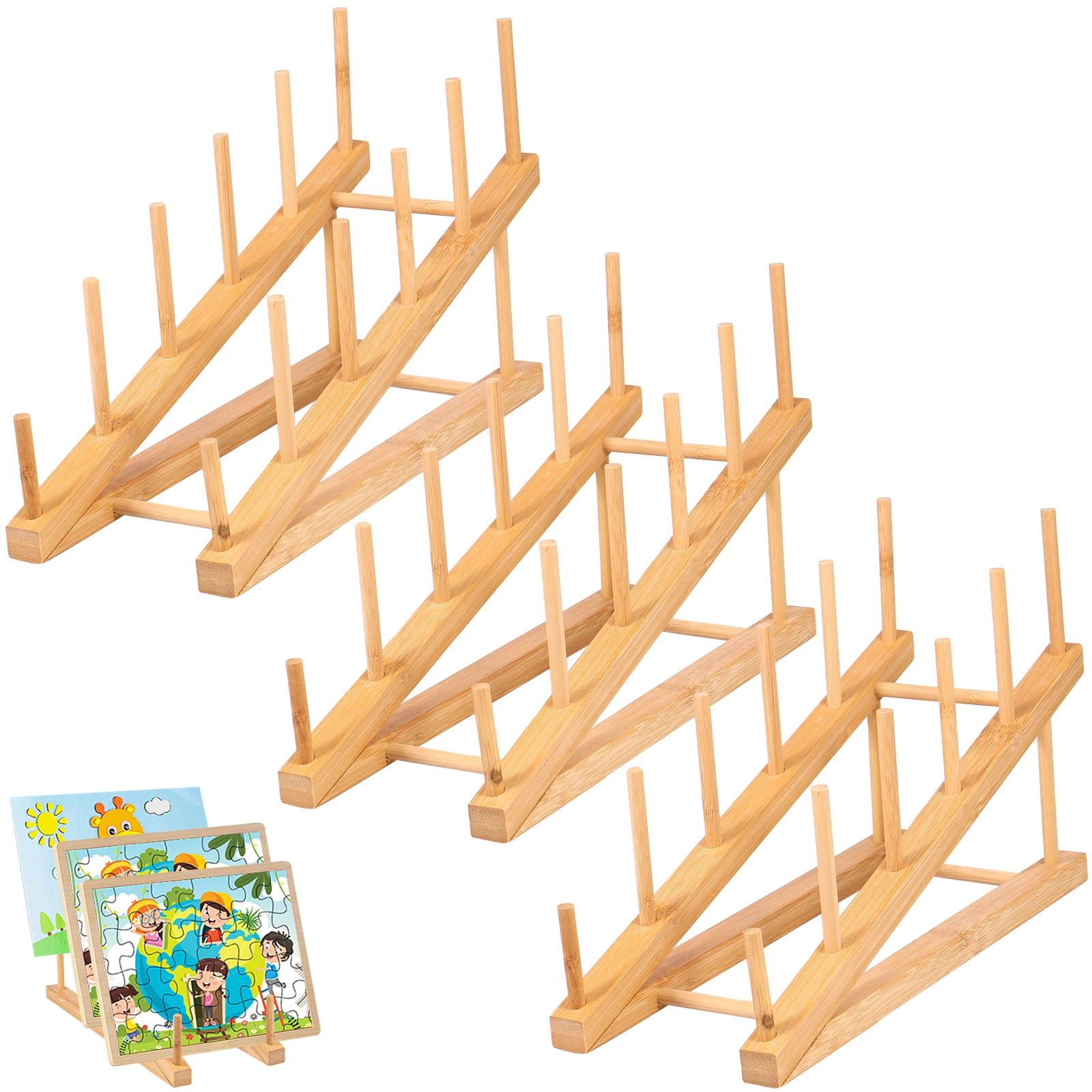 3Pcs-Wooden-Puzzle-Storage-Rack-Jigsaw-Puzzle-Holder-Rack-for-Puzzle ...