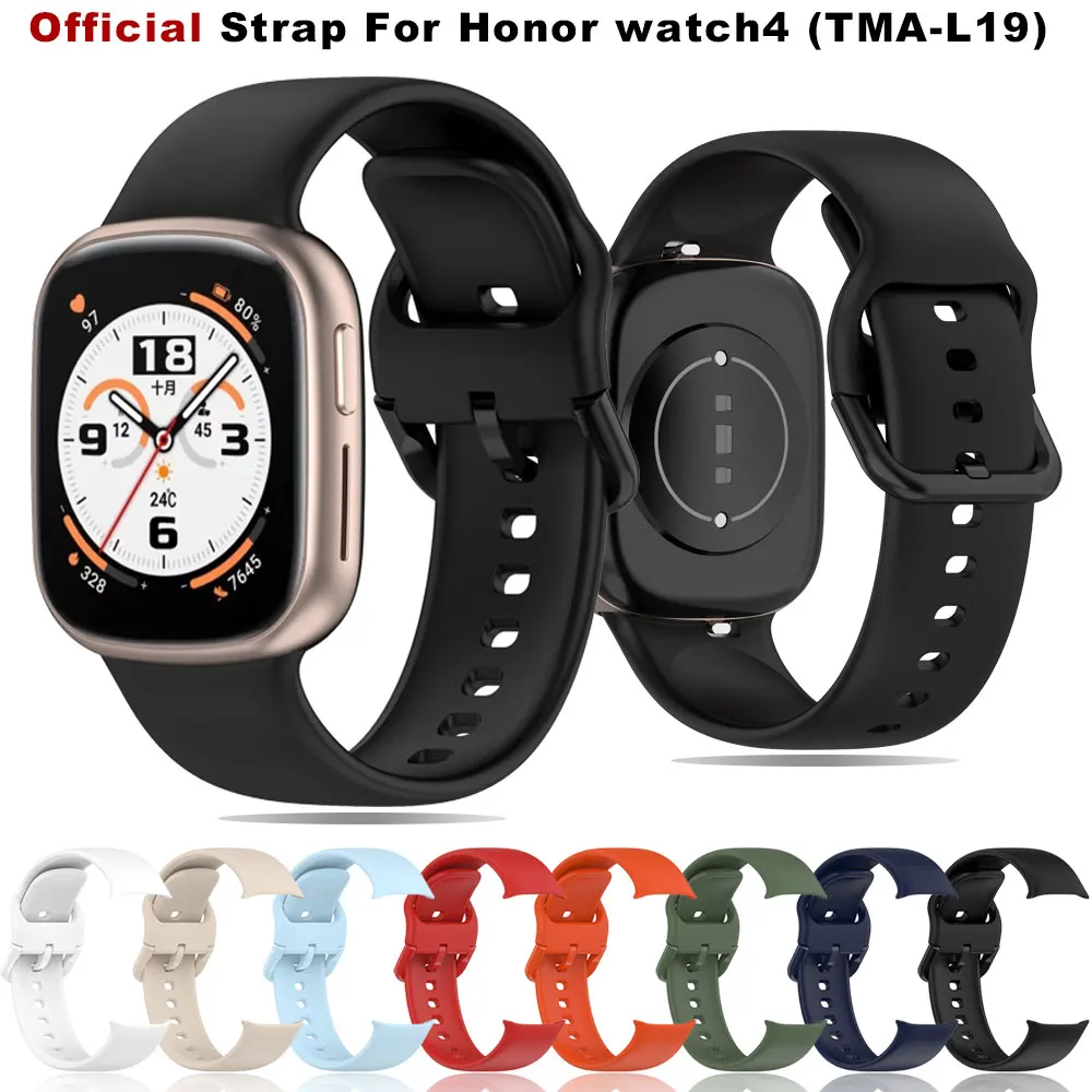 Official-Smart-Watch-Strap-For-Honor-Watch-4-TMA-L19-Soft-Silicone ...