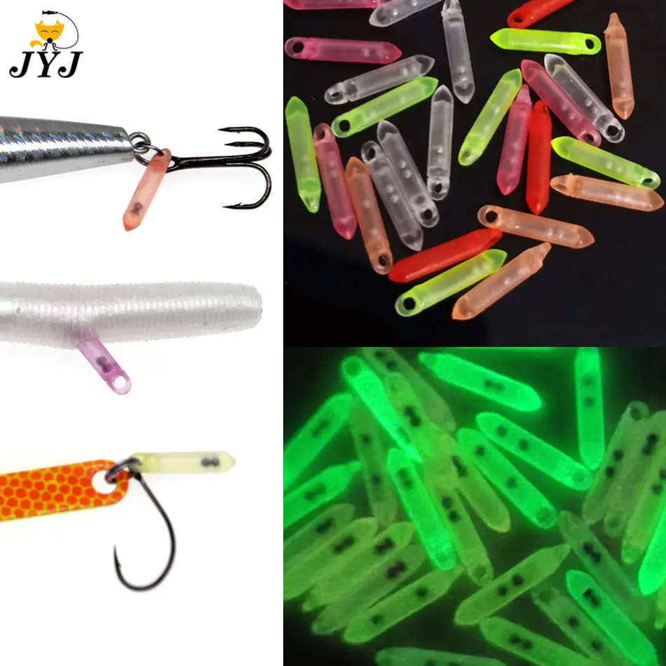 JYJ-17mm-3mm-2-balls-tube-rattle-luminous-golw-PVC-fishing-accessories ...