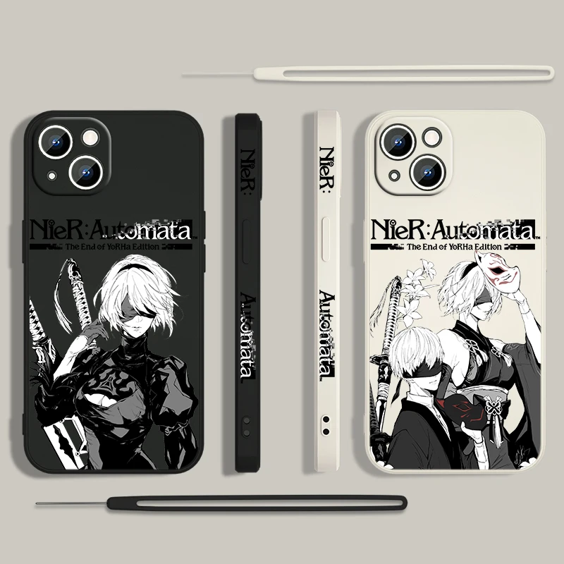 NieR-Automata-Anime-Phone-Case-For-Apple-iPhone-15-14-13-12-11-Pro-Max ...