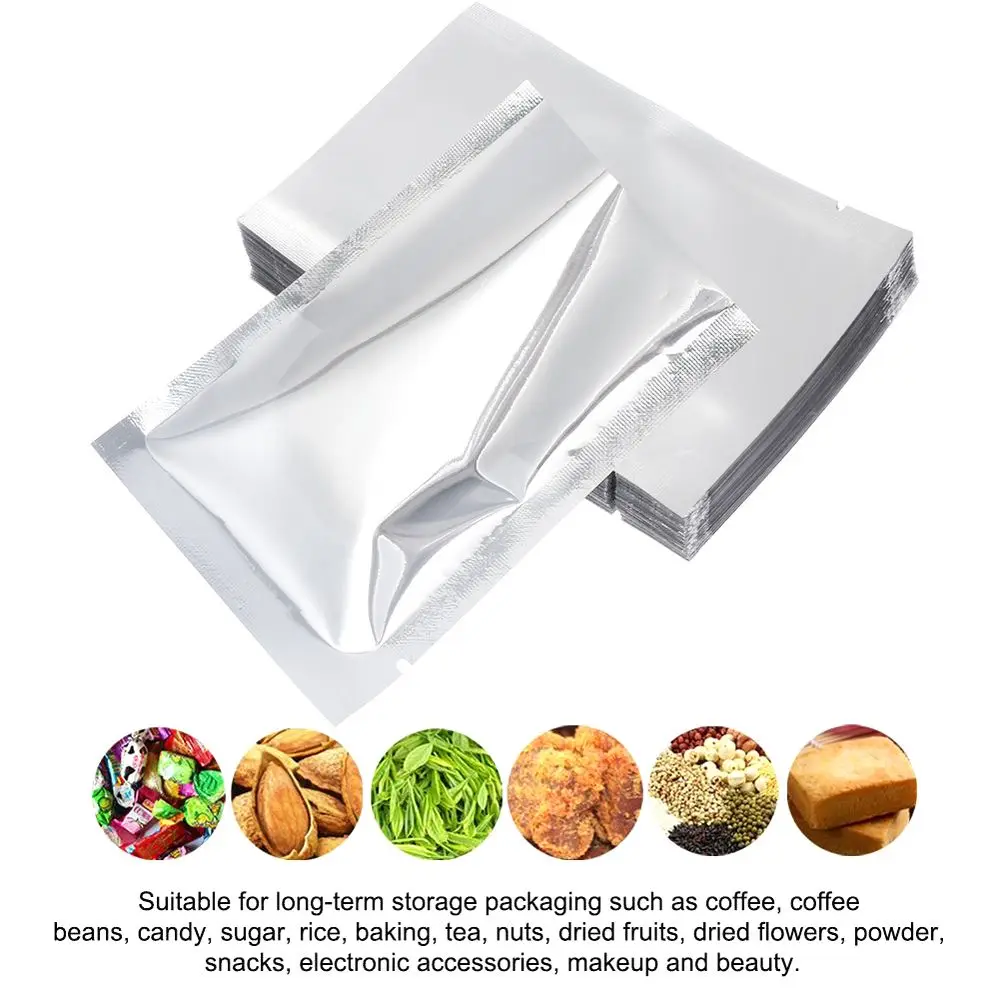 Emballage alimentaire,Sachets en Aluminium étanches,100 pièces ...