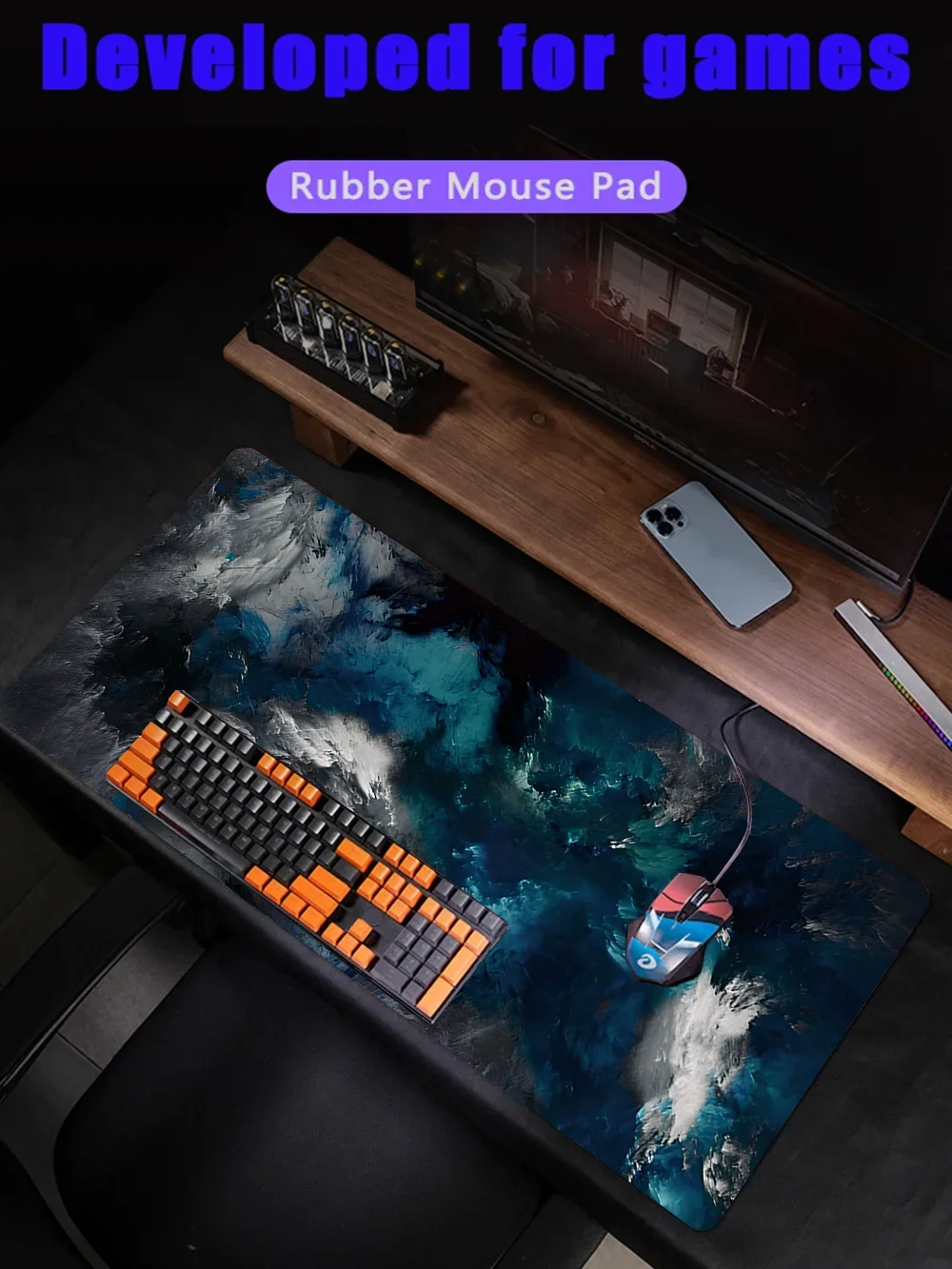 Aesthetics Large Mouse Pad XXL Overlock Non-slip 400X900X3MM Table ...