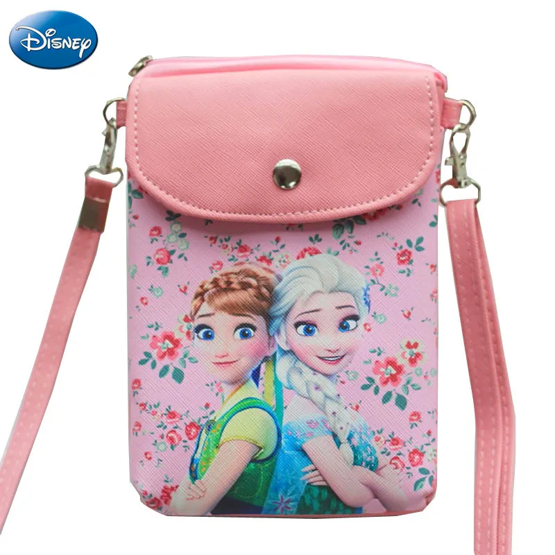 Disney Frozen Cartoon Crossbody Bag Cute PU Leather Waterproof Coin ...