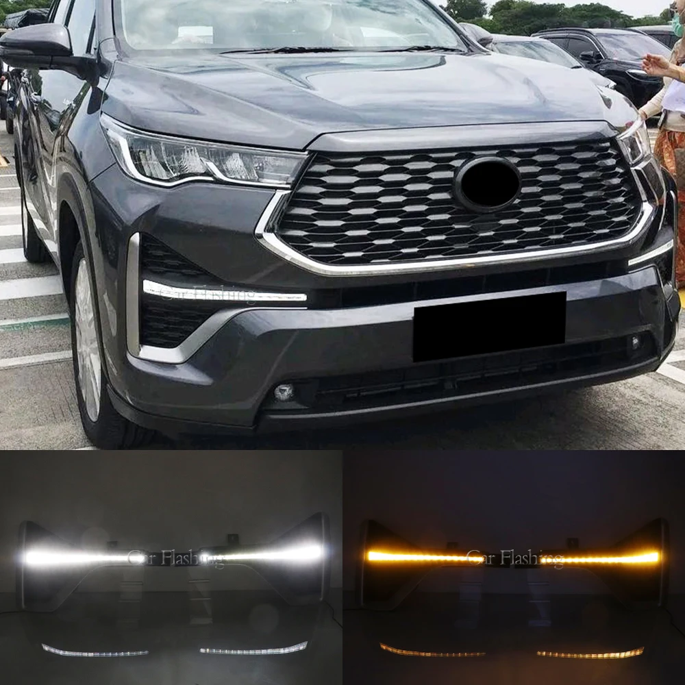 Car-LED-DRL-Daylights-For-Toyota-Innova-2022-2023-with-Turn-Signal ...
