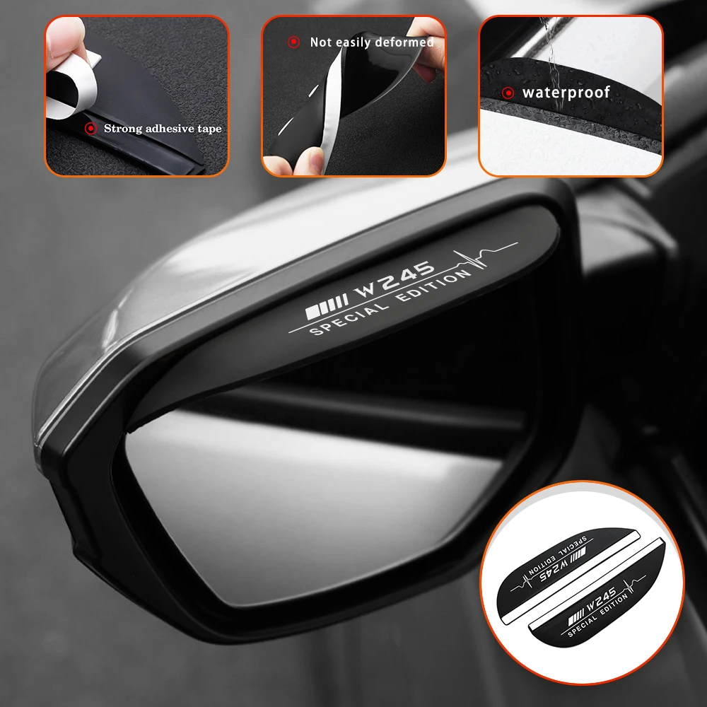 2PCS-Car-Rearview-Mirror-Auto-Waterproof-Sunshade-Rain-Eyebrow-Stickers ...